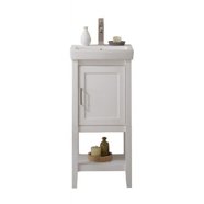 Latoscana OA53OPT3W Oasi 53 Inch Vanity With Left Side Cabinet In White ...