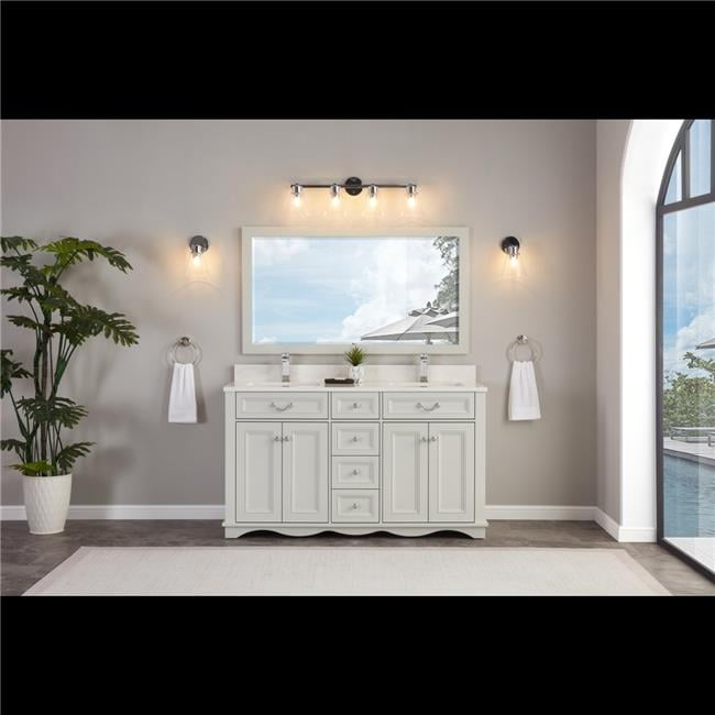Legion Furniture WS2514-60-SS 60 in. Silver Strand Finish Solid Wood ...