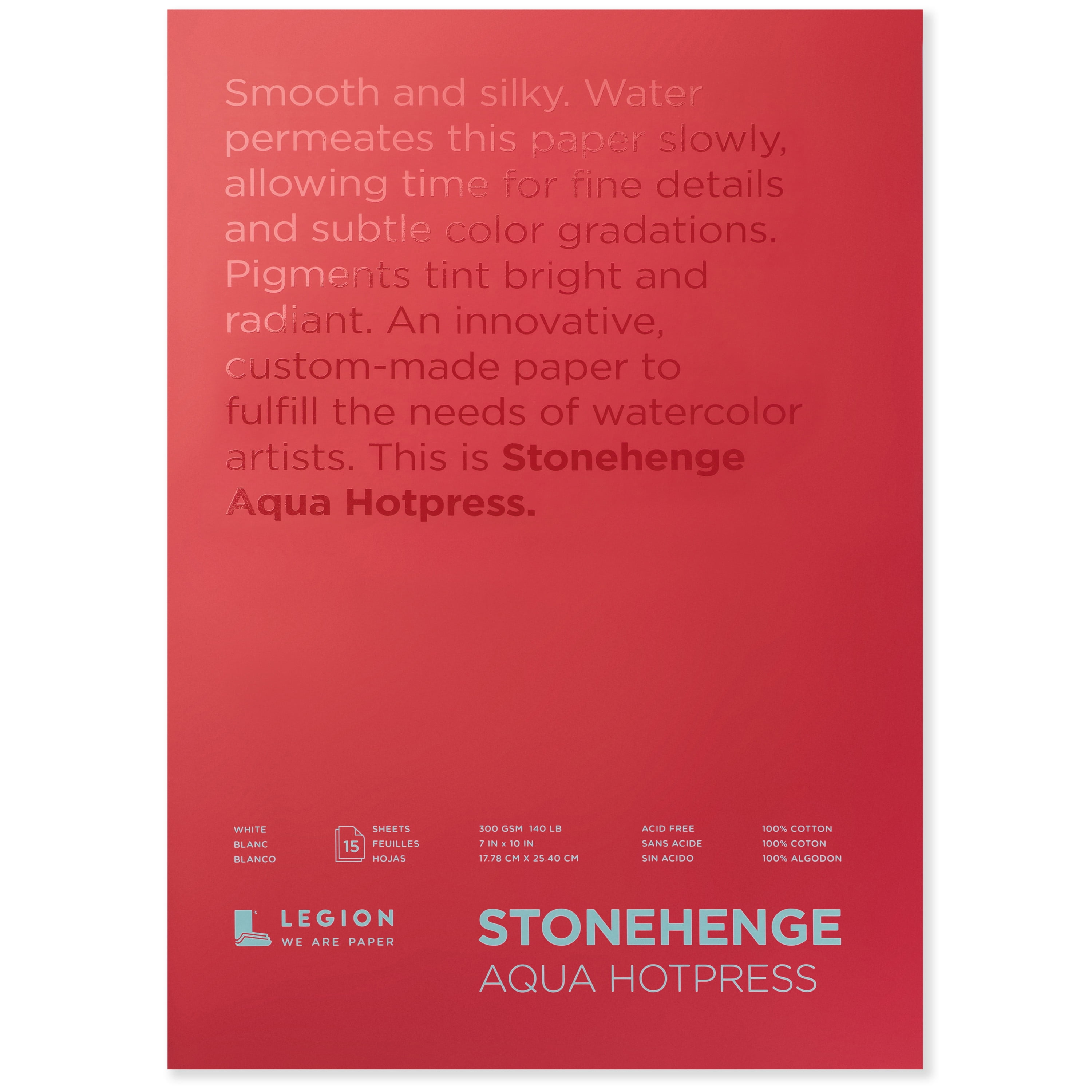 Legion Paper Stonehenge Aqua Black Watercolor Pad, Cold-Press, 7in x ...