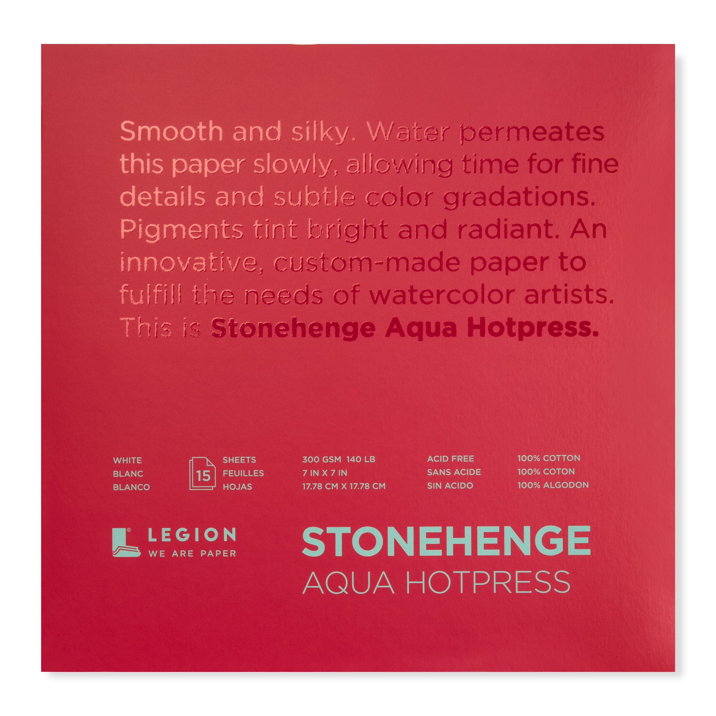 Legion Paper Stonehenge Aqua Black Watercolor Pad, Cold-Press, 7in x ...