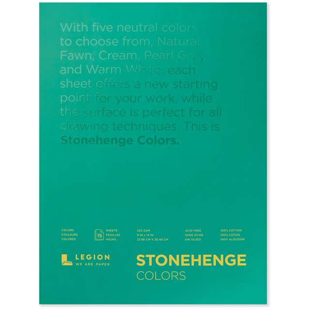 Legion Paper Stonehenge Multi Pad, 15 Sheets, 9in x 12in - Walmart ...