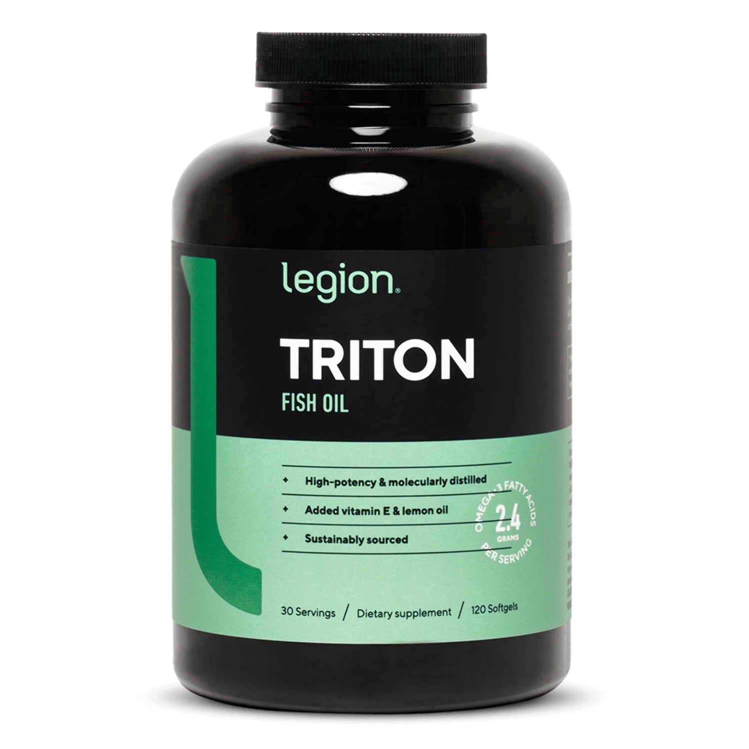 Legion Athletics, Fish Oil Supplement, Triton, High EPA DHA 2400 mg ...