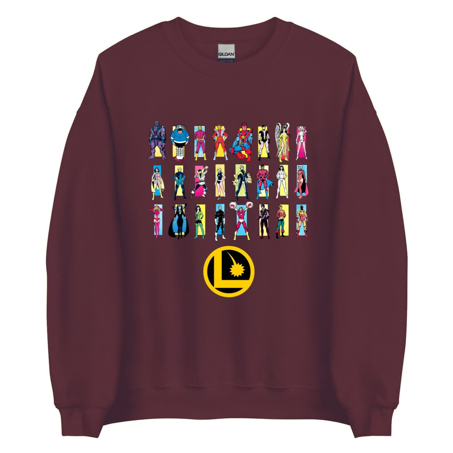 Legion of Super-heroes T-Shirt - Perez DC Art - Lightning Lad Ultra Boy ...