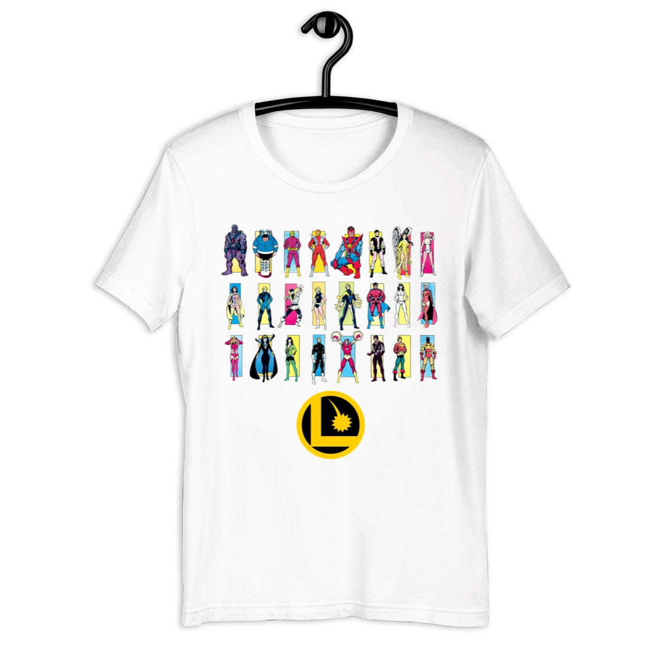 Legion of Super-heroes T-Shirt - Perez DC Art - Lightning Lad Ultra Boy ...