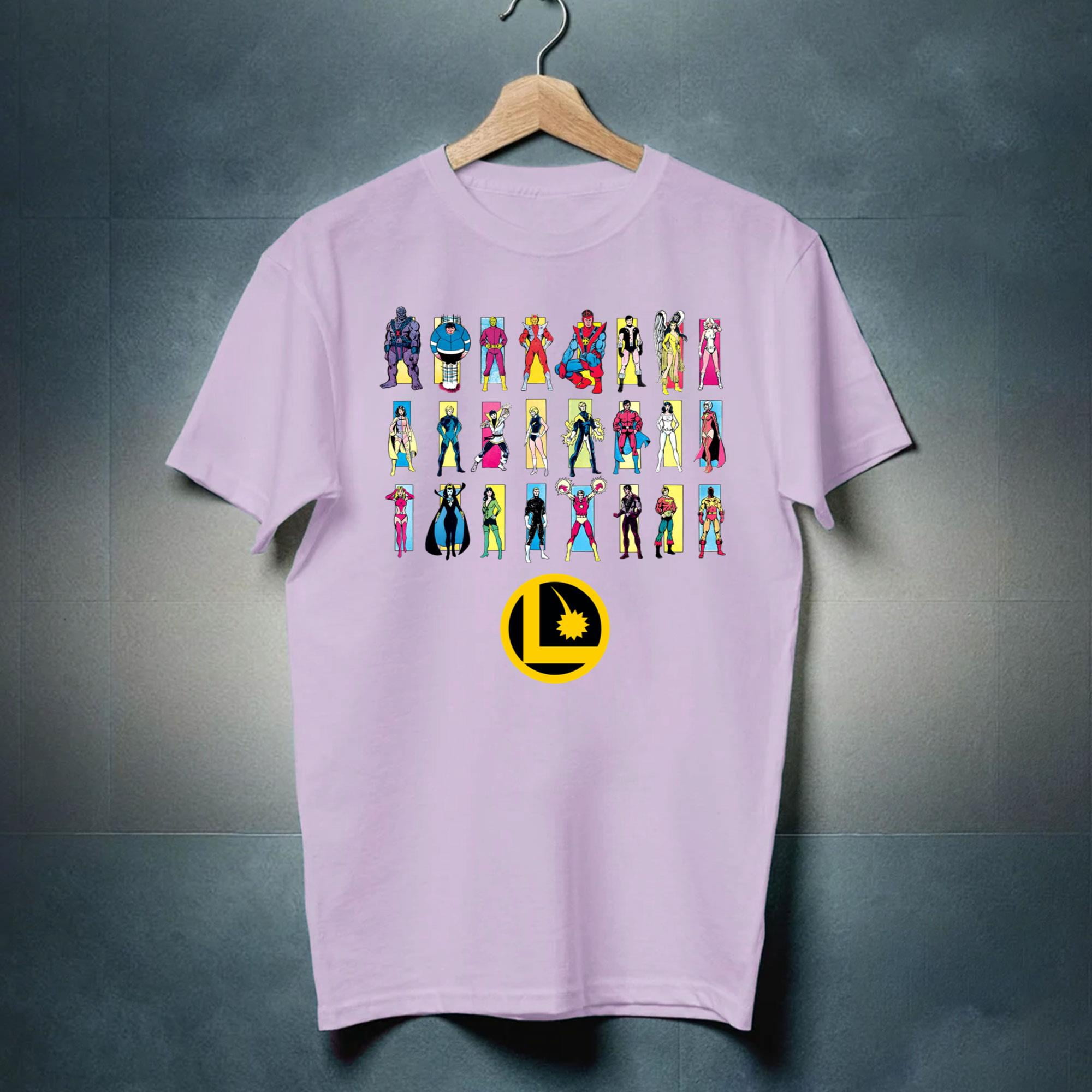 Legion of Super-heroes T-Shirt - Perez DC Art - Lightning Lad Ultra Boy ...