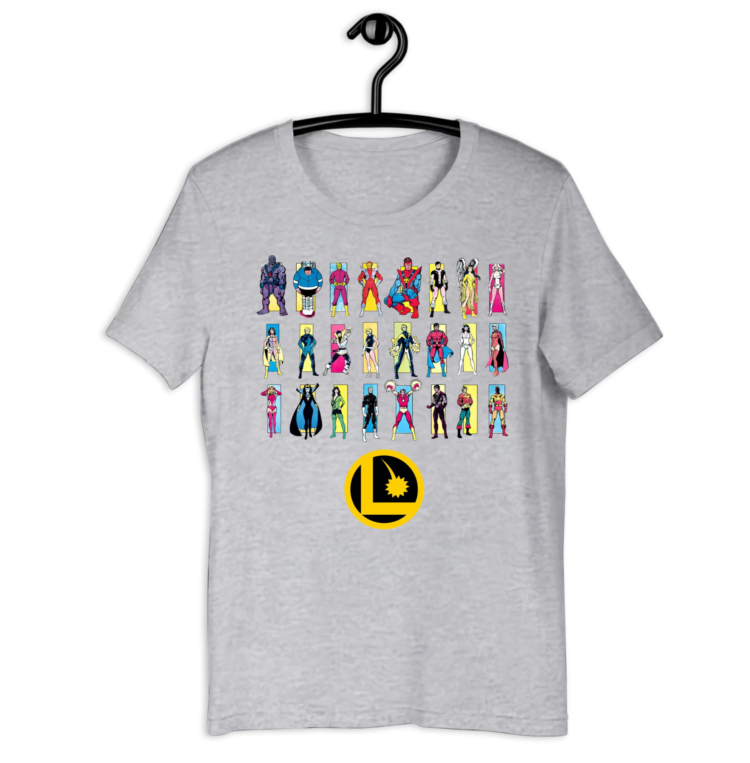 Legion of Super-heroes T-Shirt - Perez DC Art - Lightning Lad Ultra Boy ...
