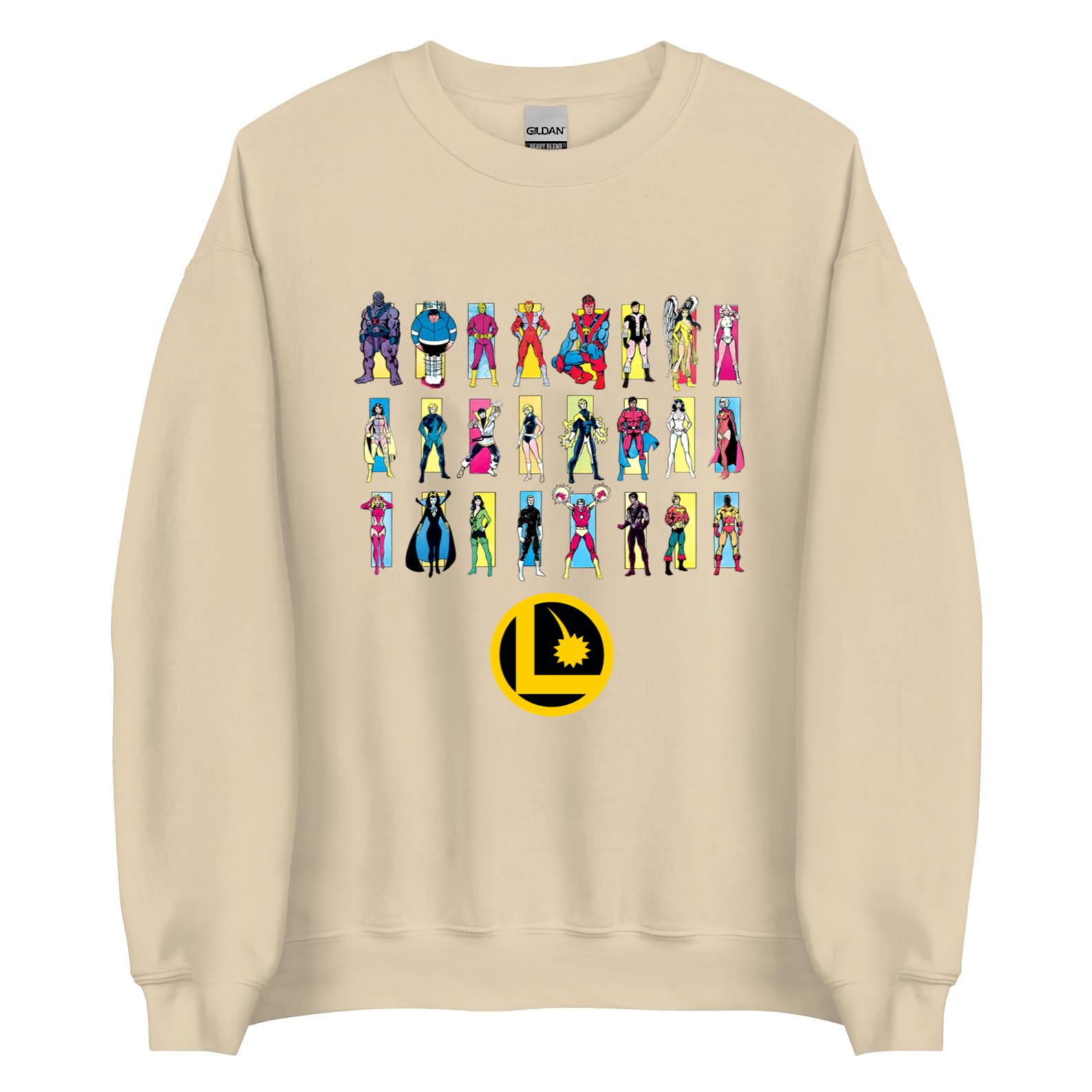 Legion of Super-heroes T-Shirt - Perez DC Art - Lightning Lad Ultra Boy Mon-El-removebg-preview ...