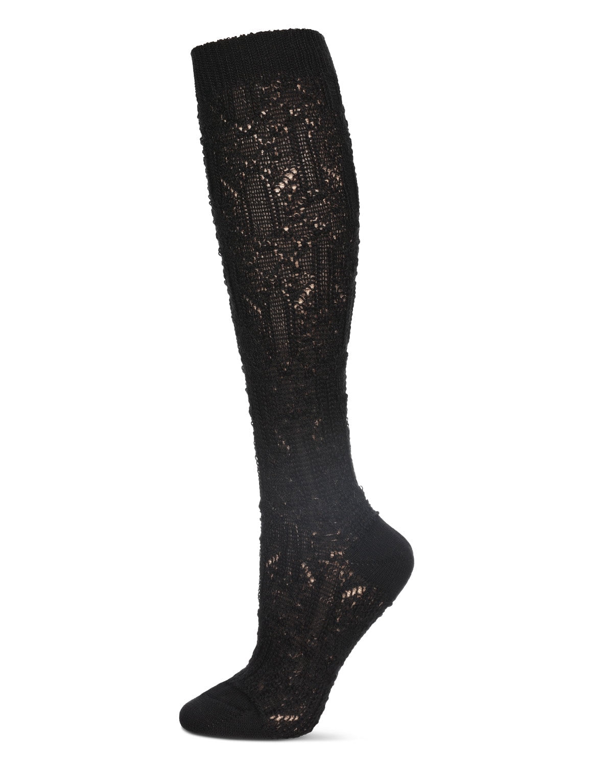 Legmogue Women's Net Flow Textured Open Knit Knee High Sock - Womens ...
