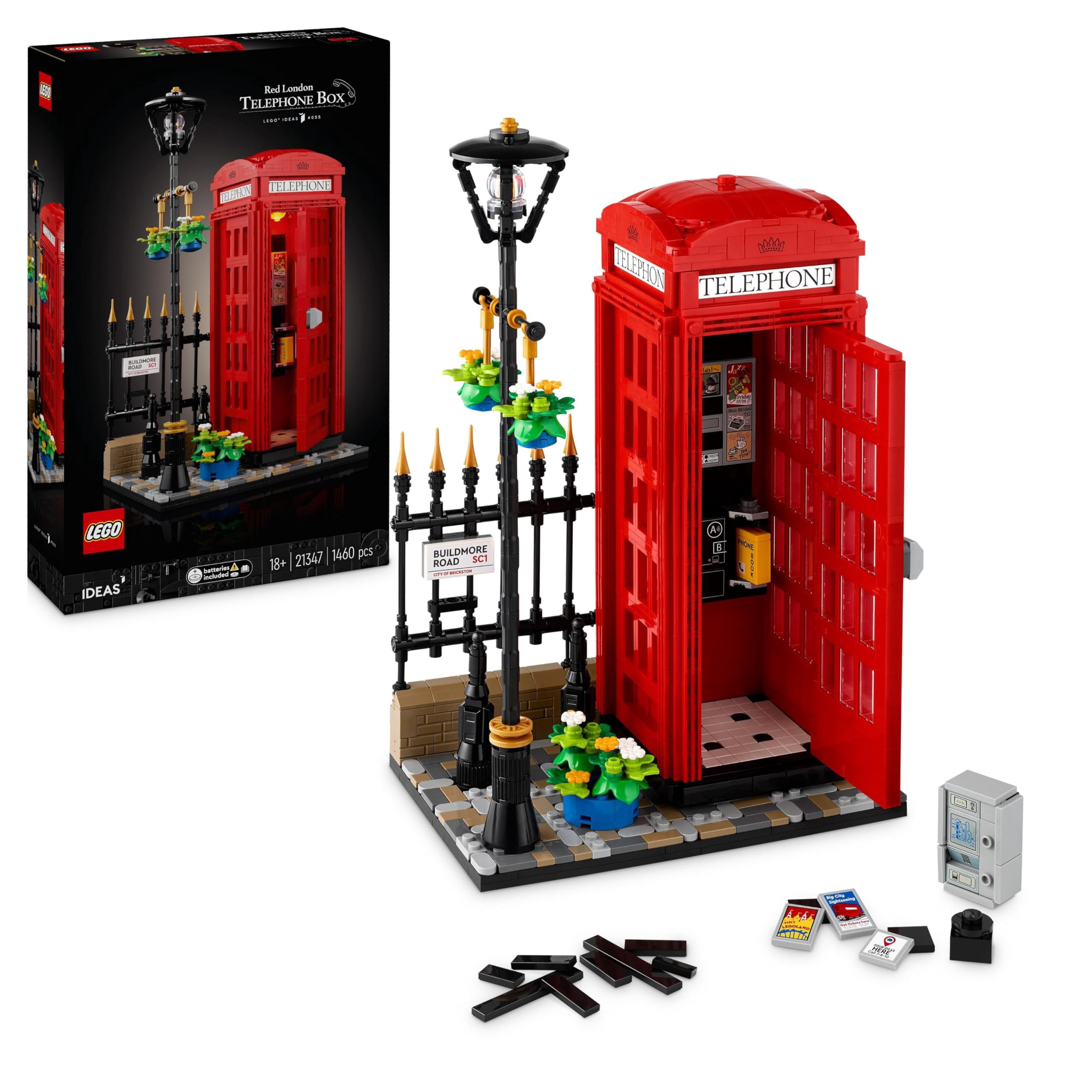 Lego 21347 Idea London Red Public Phone Toy Toy Present Block - Walmart.com