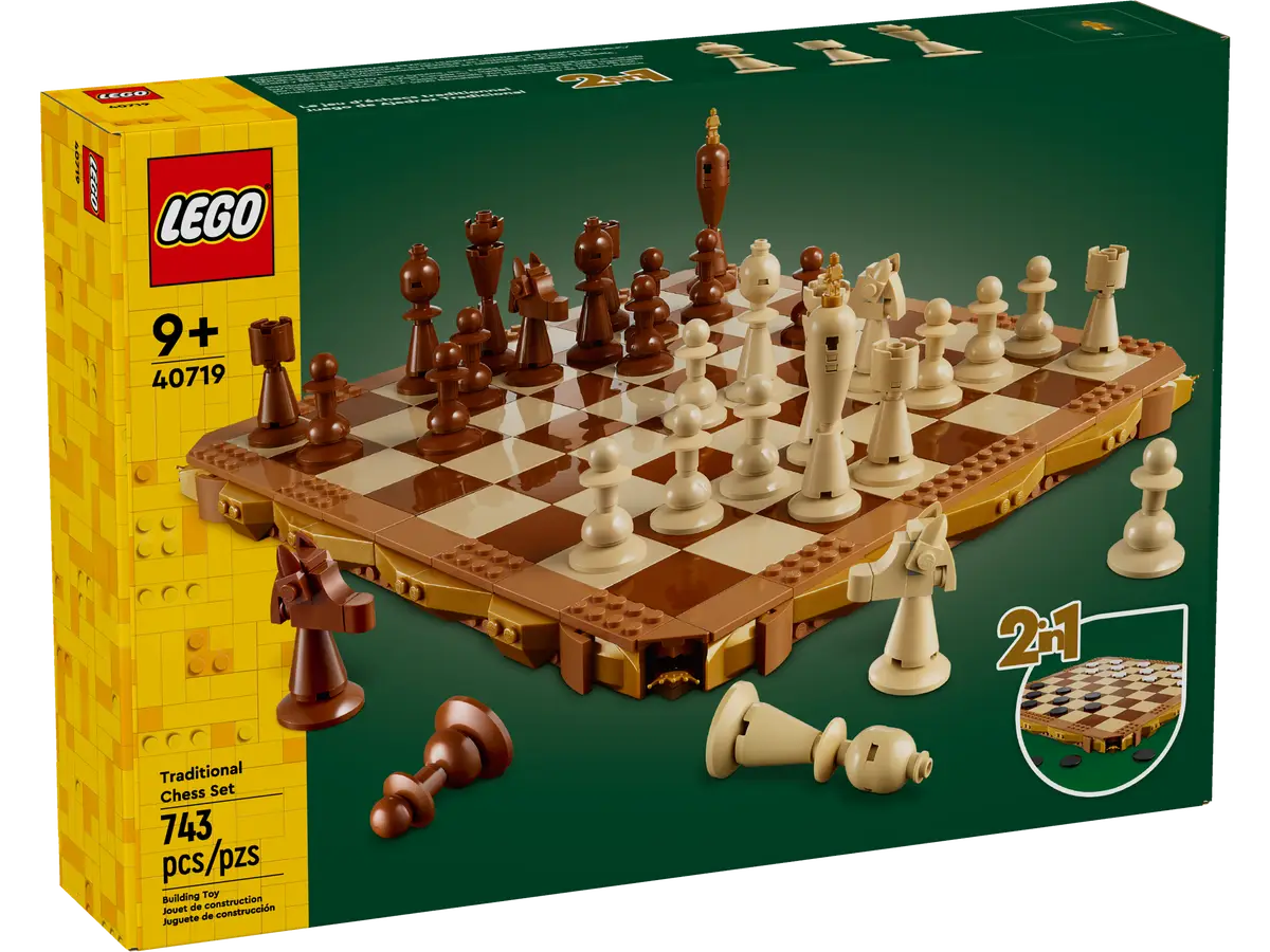Lego 40719 Traditional Chess Set (2 in 1 includes Checkers) - Walmart.com