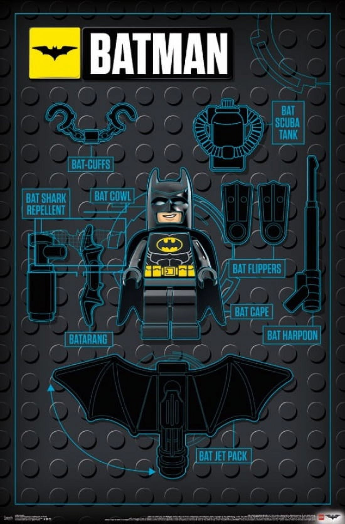Lego Batman - Graphic Laminated Poster Print (22 x 34) - Walmart.com