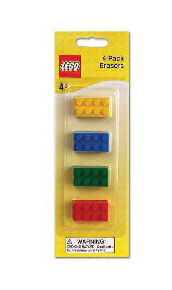 Lego Brick Eraser 4 Pack (1903199) - Walmart.com