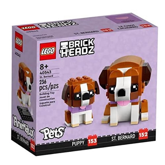 Lego BrickHeadz Pets Dogs, Cats, Fish, Birds or Hamsters (Choose Pet ...