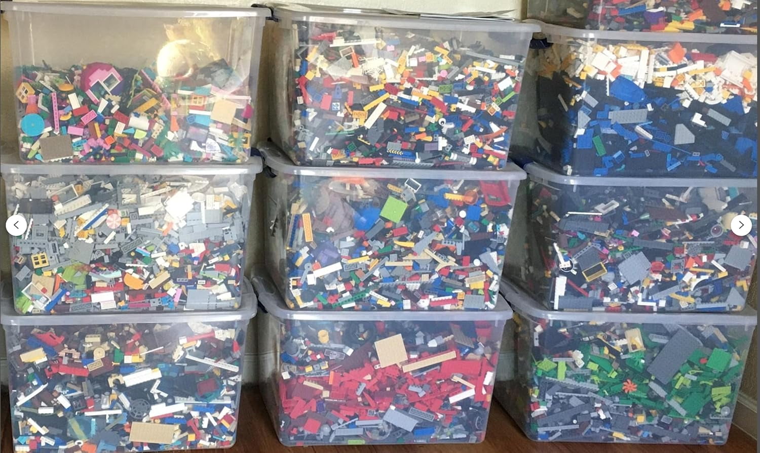 Lego Bulk LOT 4 pound box of Bricks, parts, Pieces, Tires Authentic ...