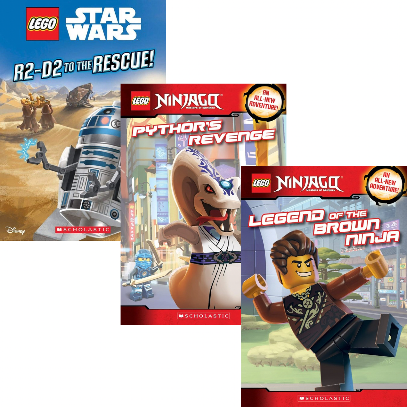 Lego Chapter Book Set : Star Wars R1-D2 To The Rescue; Ninjago Pythor's ...