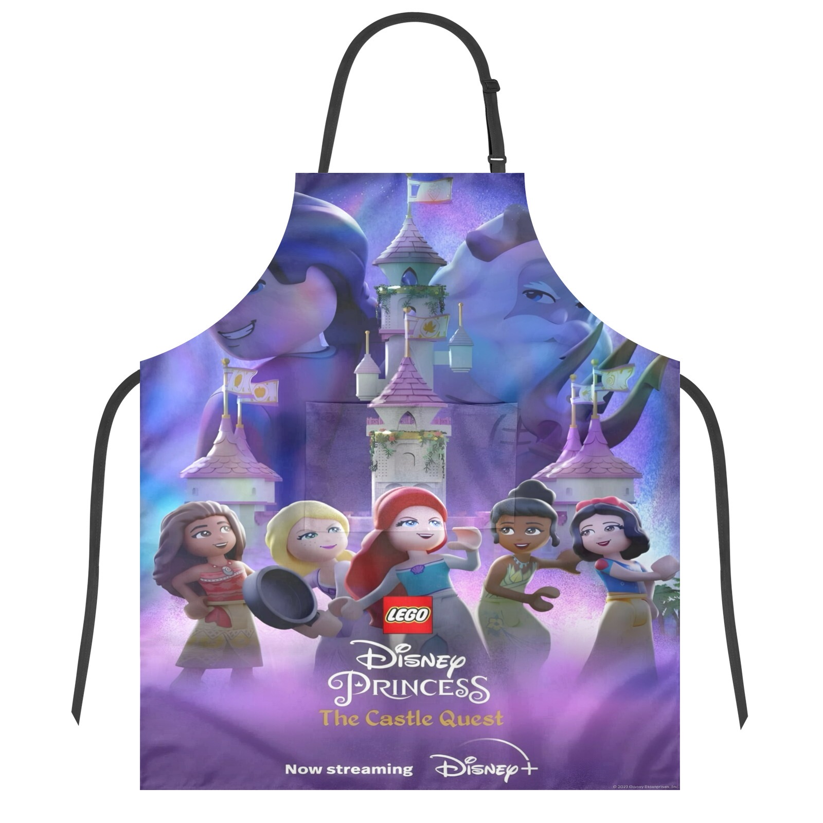 Lego Disneys Princess: The Castle Quest apron has an iconic print, is ...