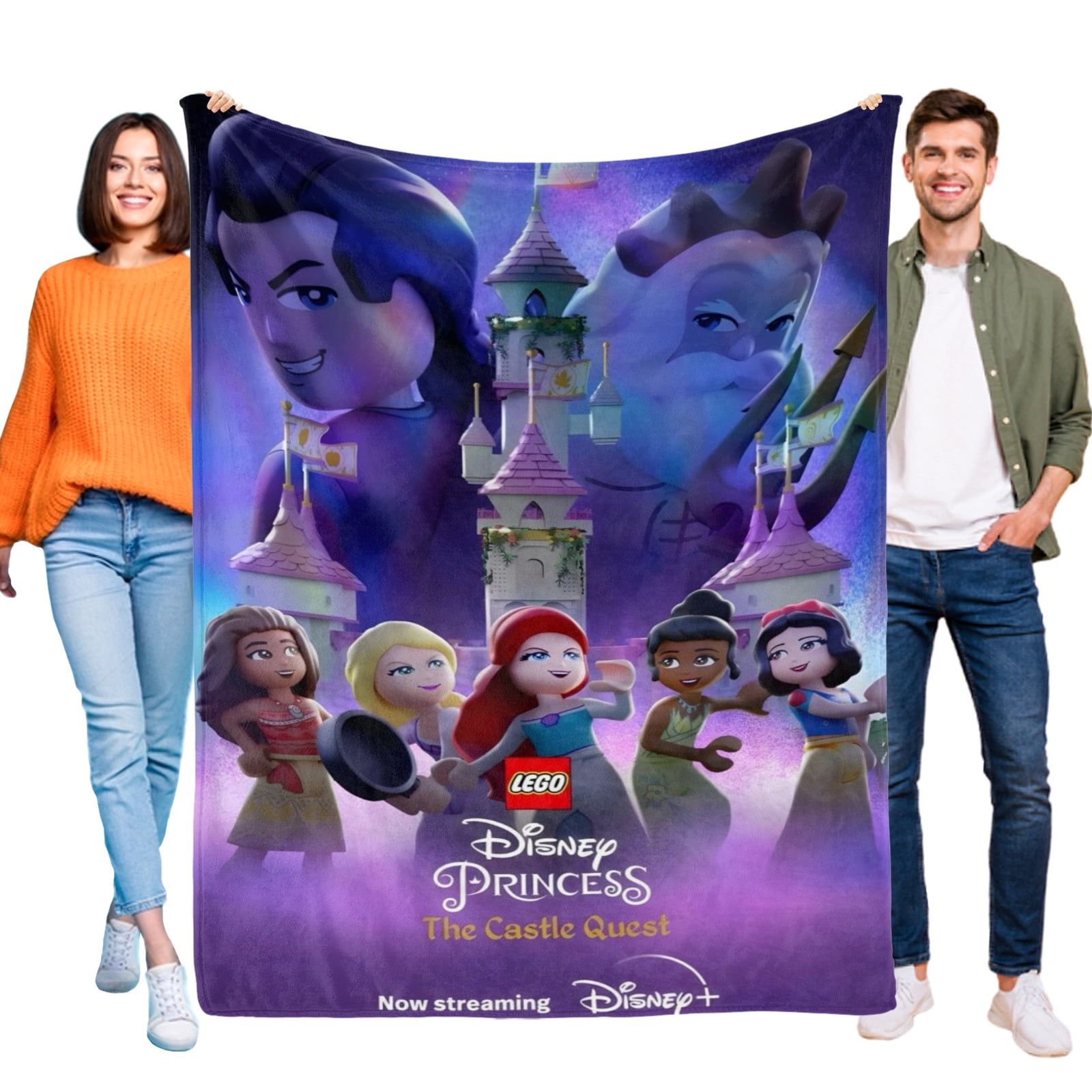 Lego Disneys Princess: The Castle Quest blanket this soft durable ...