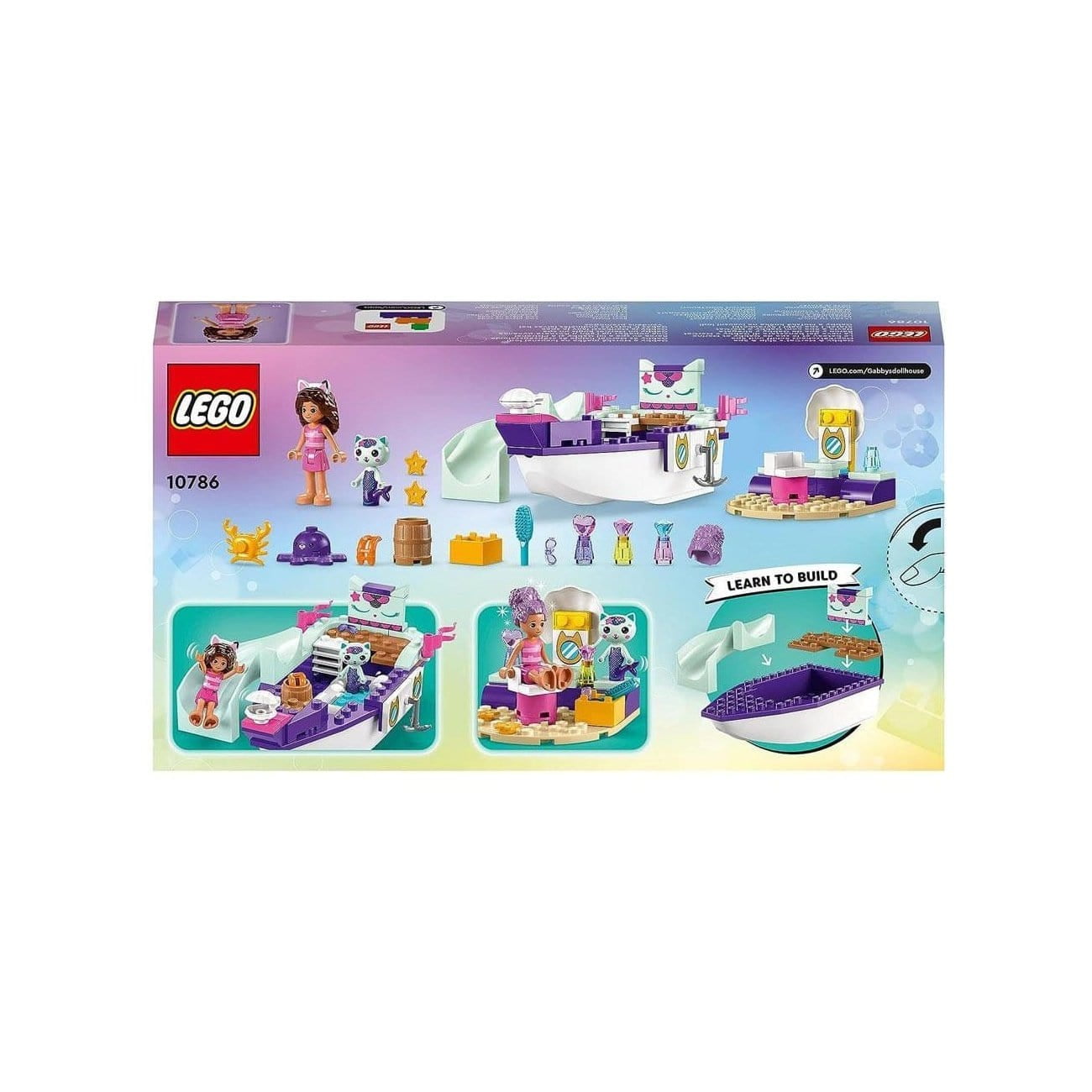 LEGO Friends Play Set, Gabby's Dollhouse 10786 Fancy Cat's Ship and Spa ...