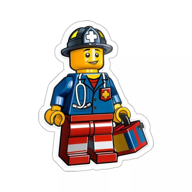 Lego Hero Paramedic Ems Movie Scene Popular Design Sticker Vinyl Decal ...