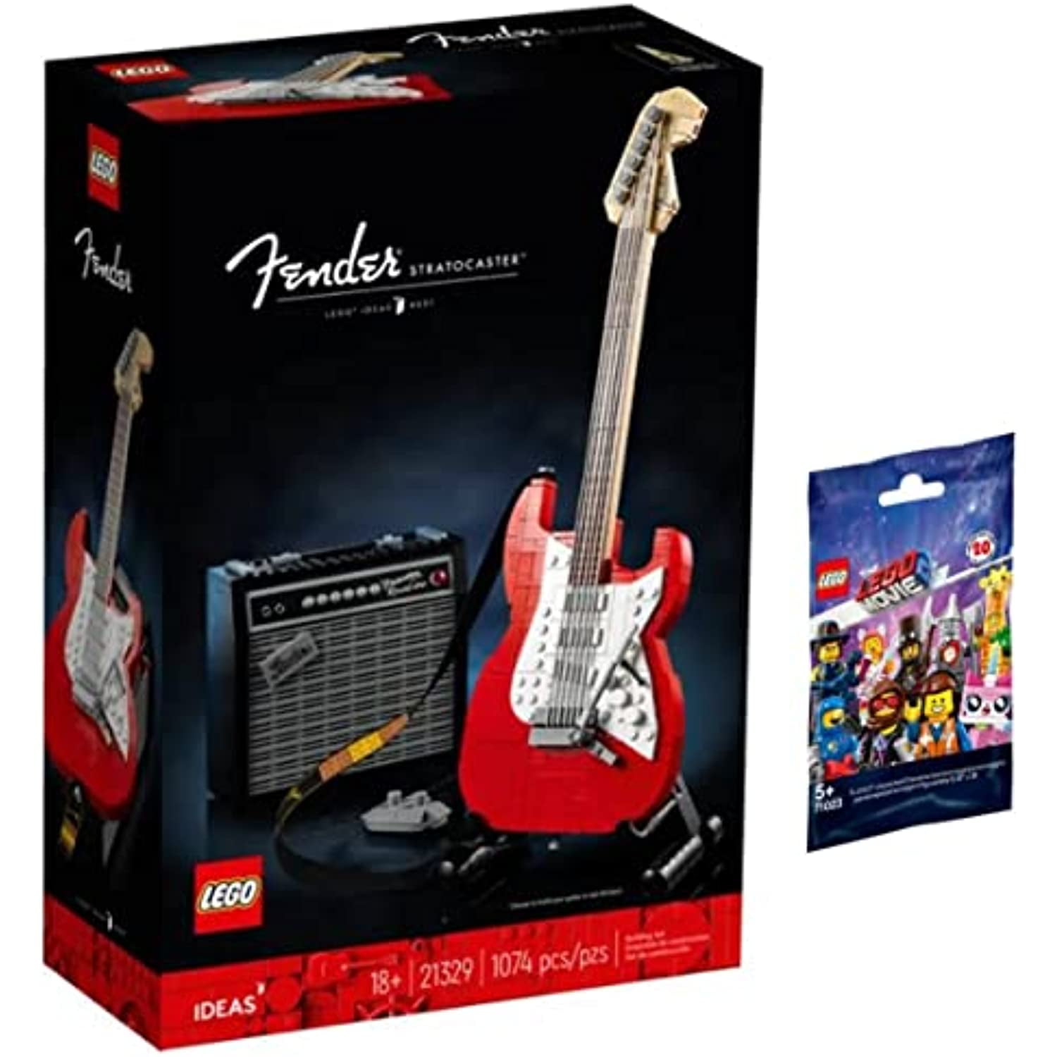 Lego Ideas 21329 Fender Stratocaster w/ Amplifier (1074 pcs) + Lego ...