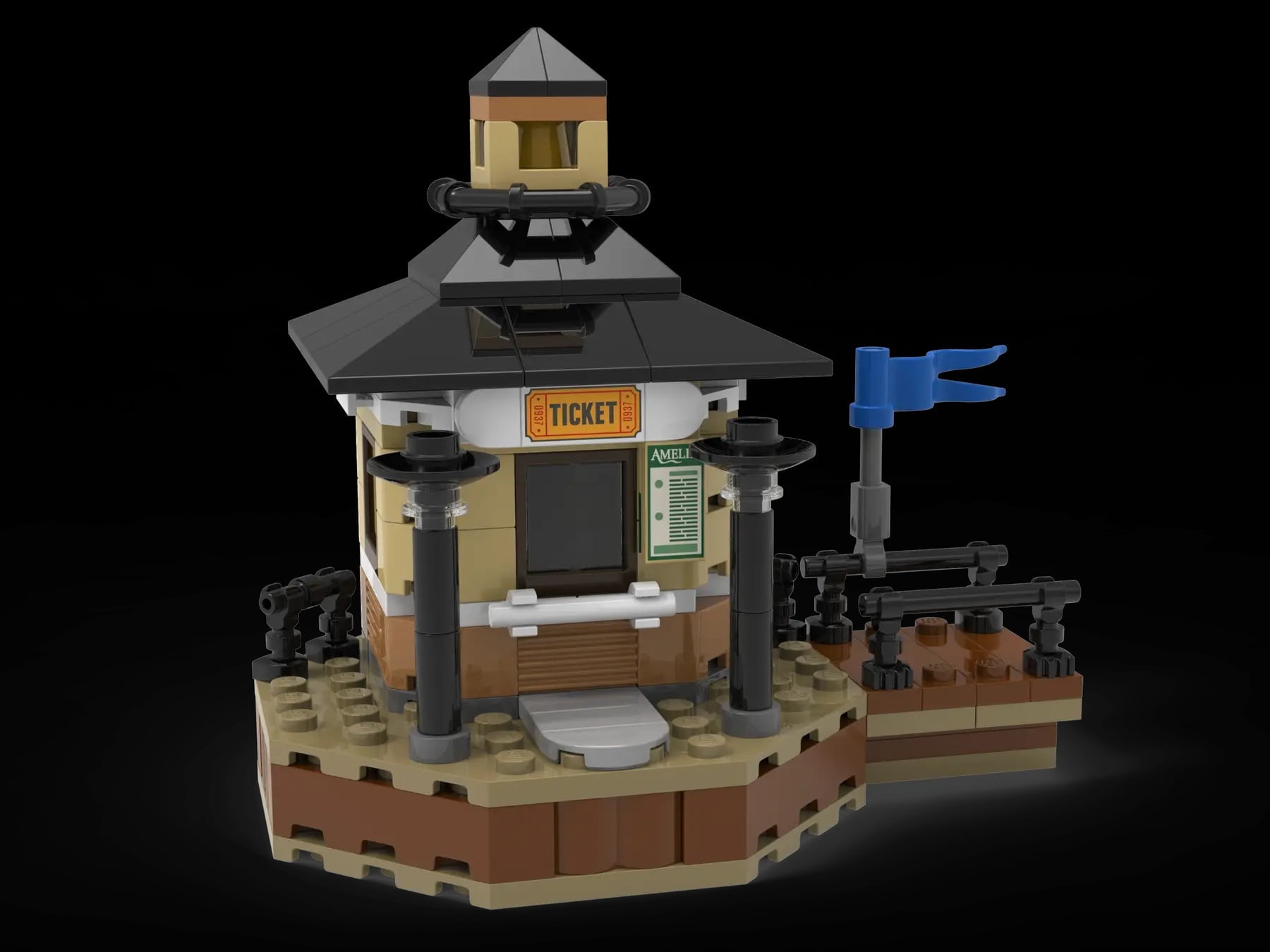 Lego Ideas Amelia Ticket Booth 5009517 - Walmart Business Supplies