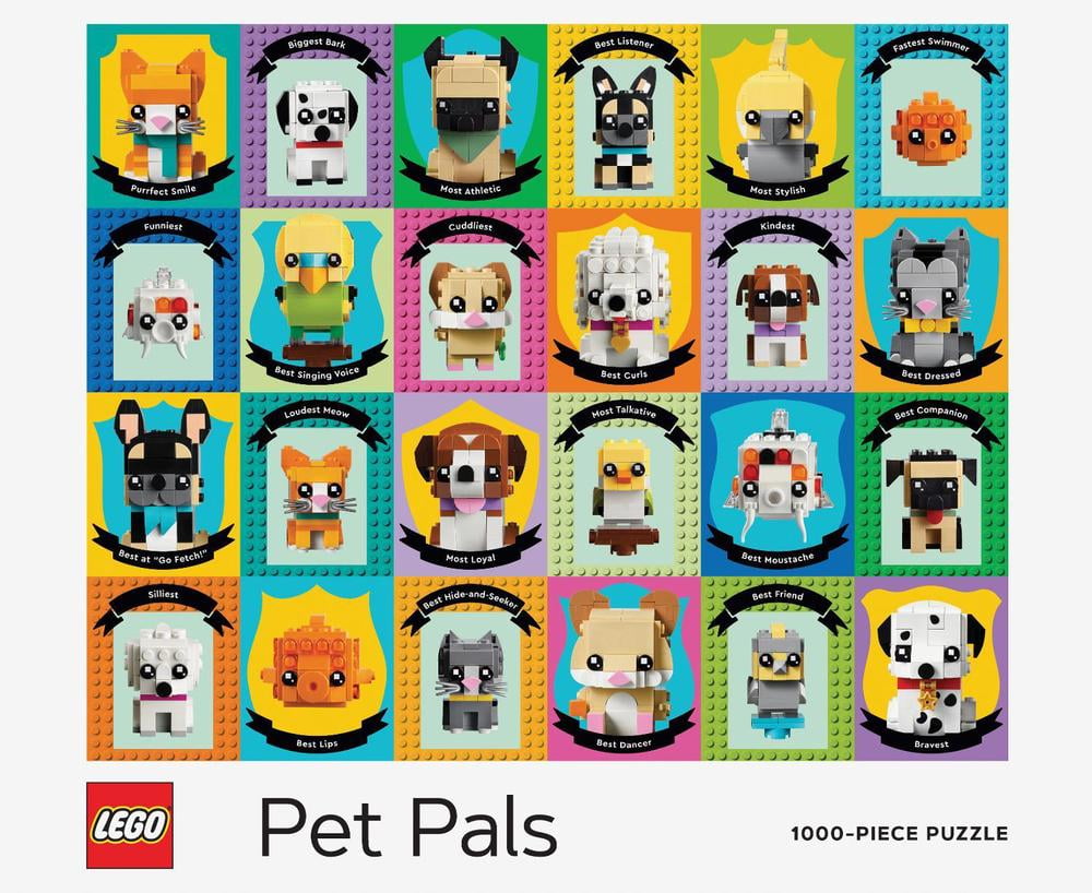 LEGO BrickHeadz Pet Pals 1000-Piece Puzzle: Adorable Cats & Puppies ...