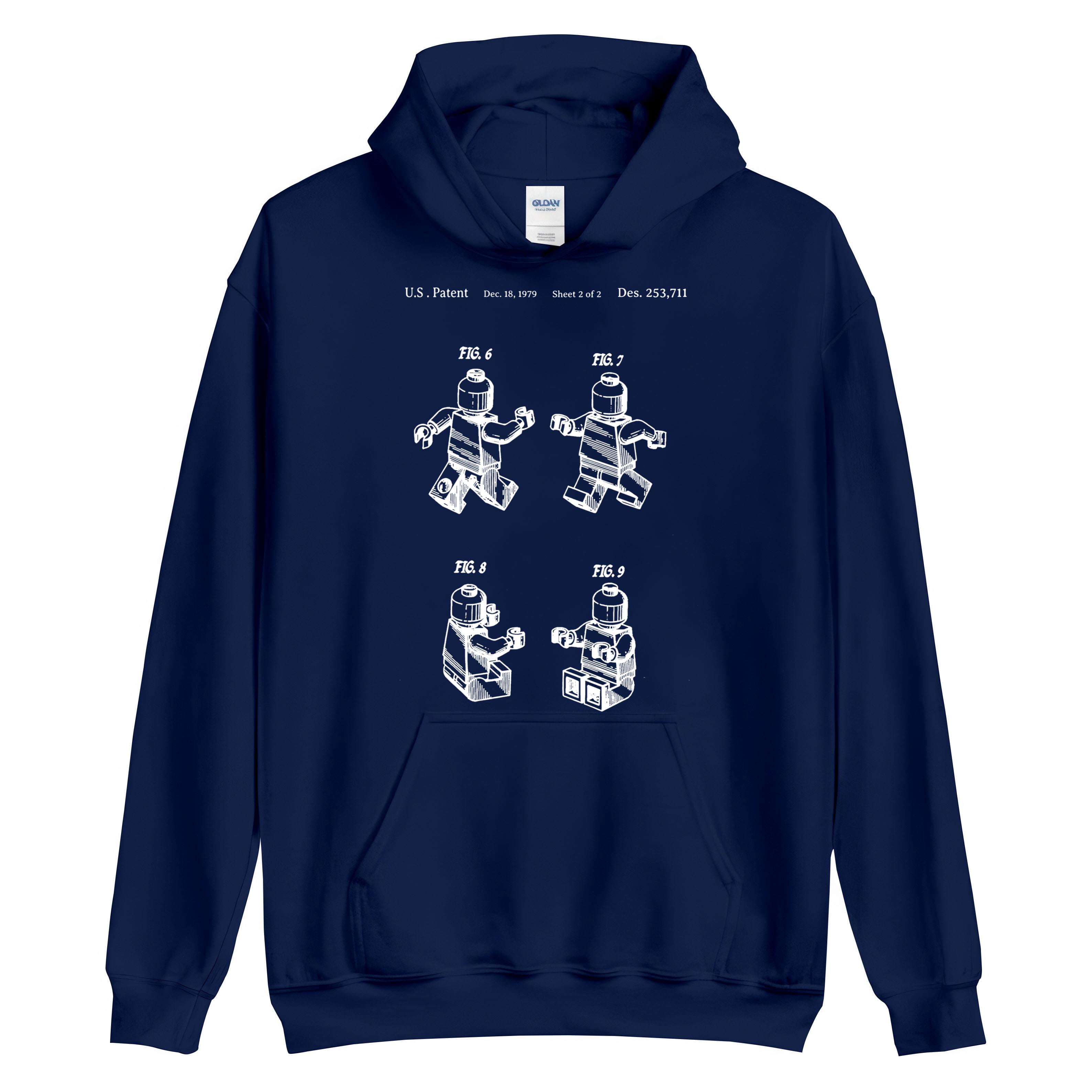 Lego Man Patent T-Shirt. Lego Patent. Lego Blueprint. Soft Ringspun ...