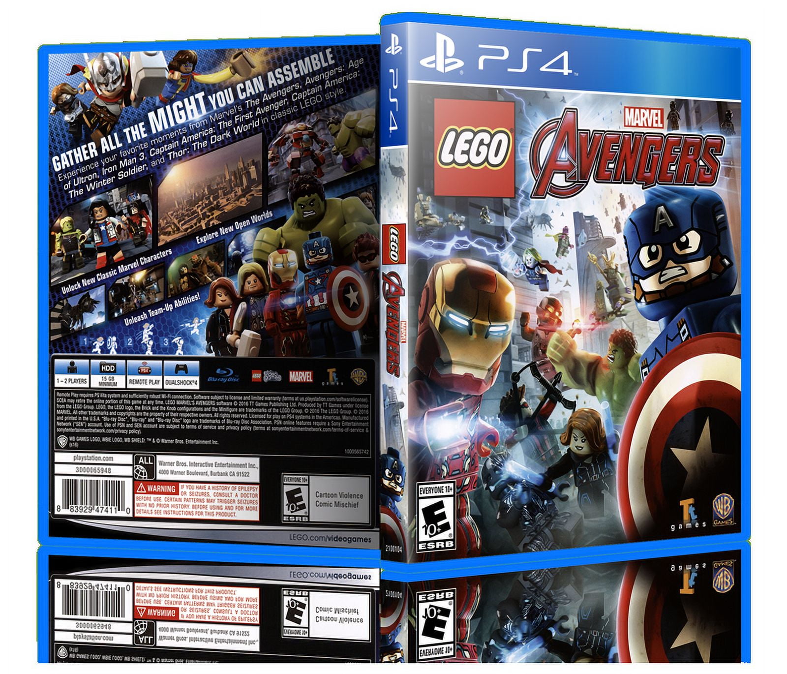 Lego Marvel's Avengers - Replacement PS4 Cover and Case. NO GAME ...