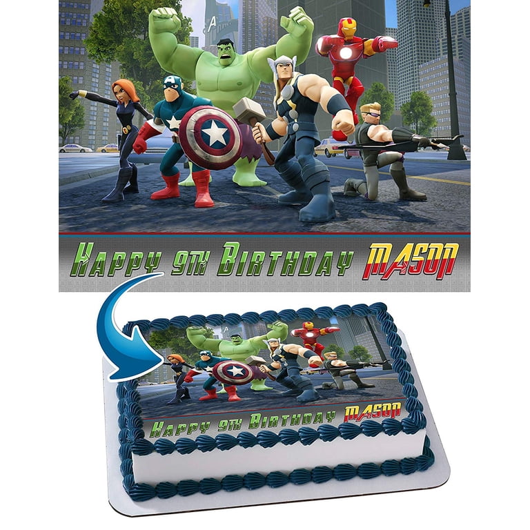 Lego Marvel Super Heroes Birthday Cakes Lego Avengers Birthday Cake