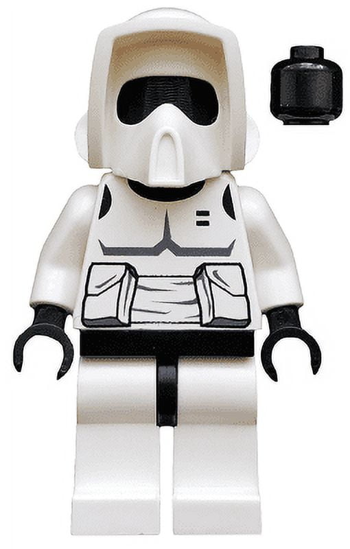 Lego Minifigure New Imperial Scout Trooper - Plain Black Head, Dark ...