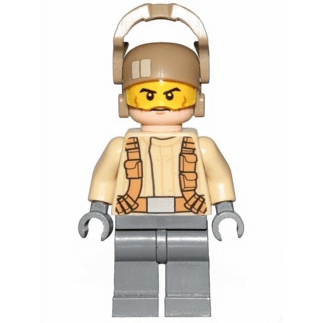Lego Minifigure New Resistance Trooper - Tan Jacket, Frown, Cheek Lines ...