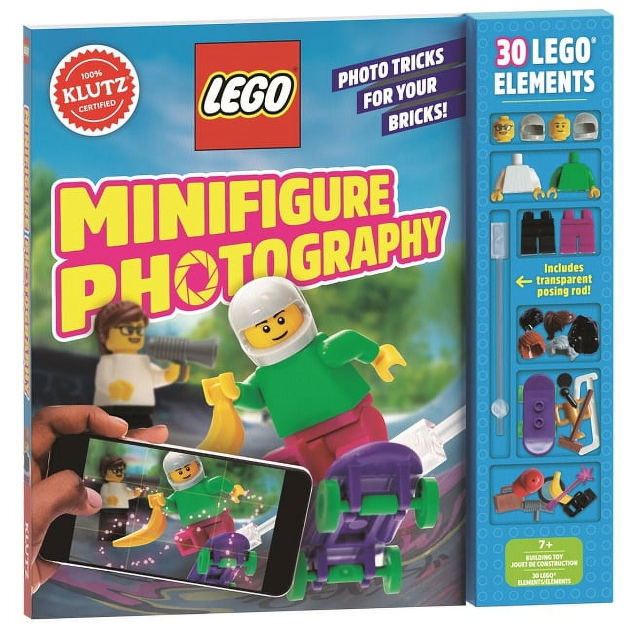 Klutz, Lego Minifigure Photography, Hardcover, 30 Props, 2 Minifigures ...
