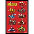 Lego Mixels - Grid Laminated & Framed Poster Print (22 x 34) - Walmart.com
