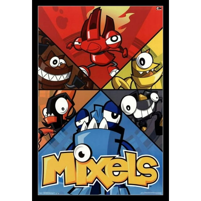 Lego Mixels - Group Laminated & Framed Poster Print (24 x 36) - Walmart.com