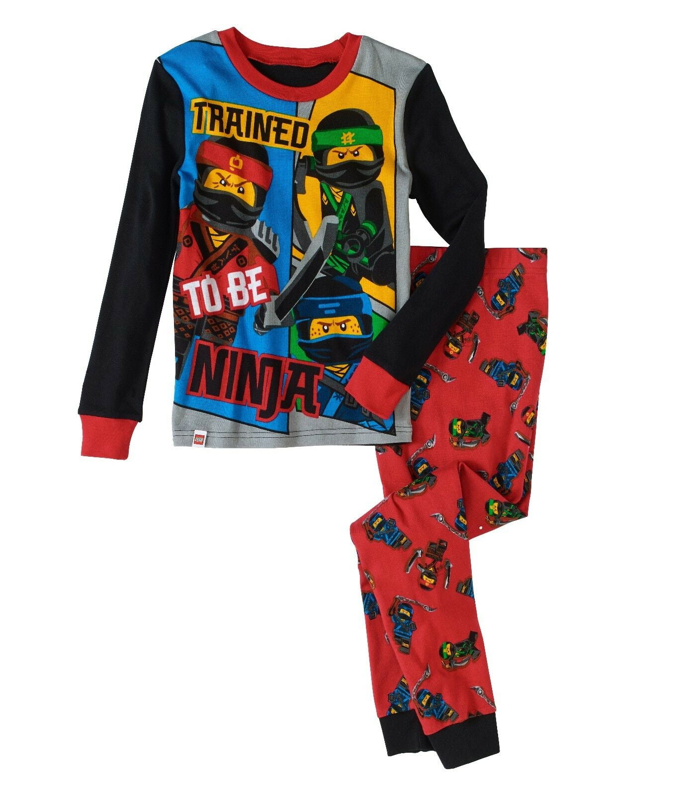 Lego Ninjago 2 PC Long Sleeve Tight Fit Cotton Pajama Set Boy Size 6 - Walmart.com