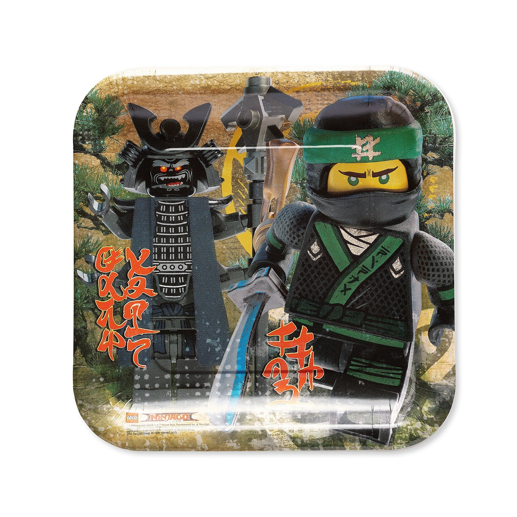 Lego Ninjago Paper Square Party Plates (Pack of 8) - Walmart.com