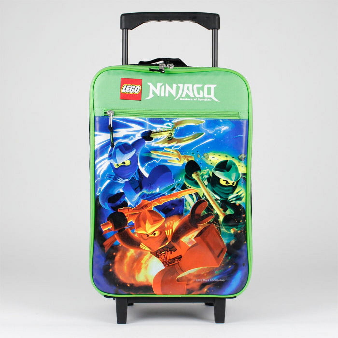 Lego Ninjago Suitcase - 16" Large Boys Green Wheeled Luggage Travel Bag ...