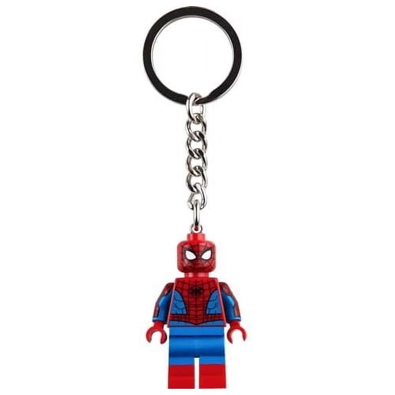 LEGO Spider-Man Key Chain, Small Red Minifigure, Posable for Backpacks ...