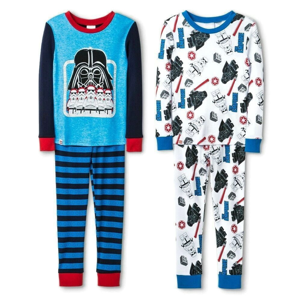 Lego Star Wars Boy's Darth Vader Glow-in-the-Dark 4-Piece Pajama Set ...
