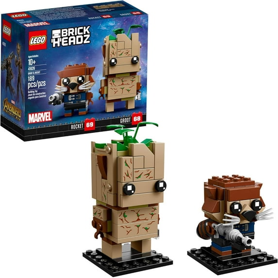 LEGO BrickHeadz Groot & Rocket 41626 - Infinity War Building Sets ...