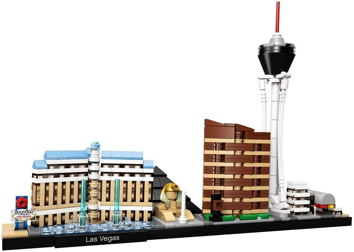Lego model building blocks of the famous city Las Vegas - Walmart.com