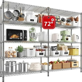 TrumanPick Storage Shelves 2500LBS Metal Wire Shelving Units Garage ...