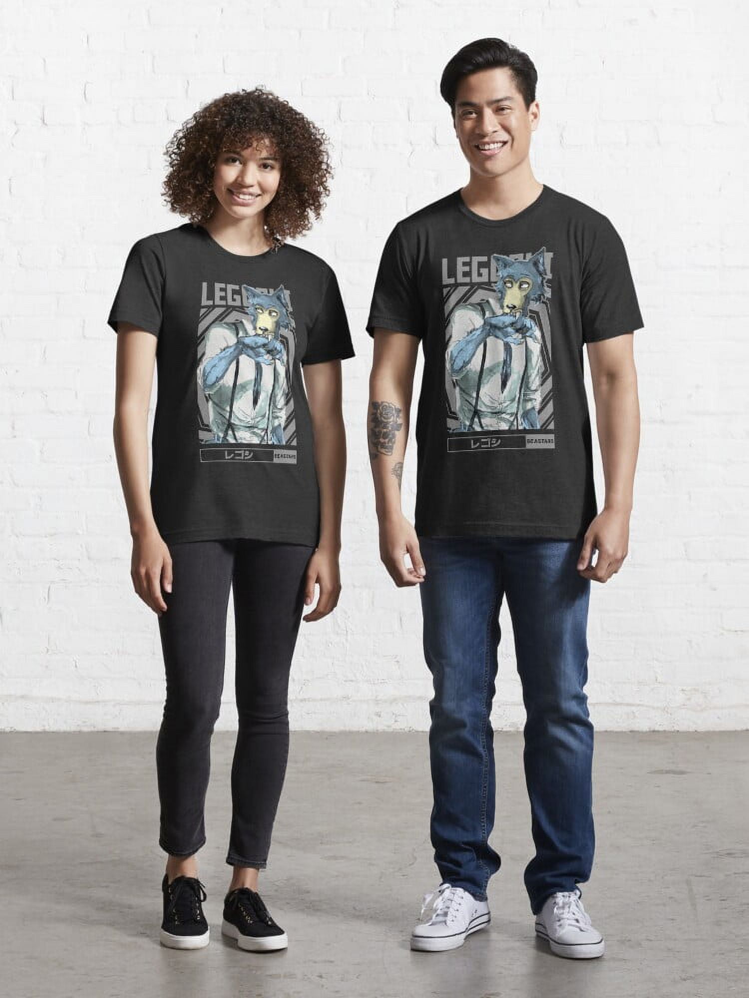 Legoshi = Beastars = Manga Design Essential T-Shirt - Walmart.com