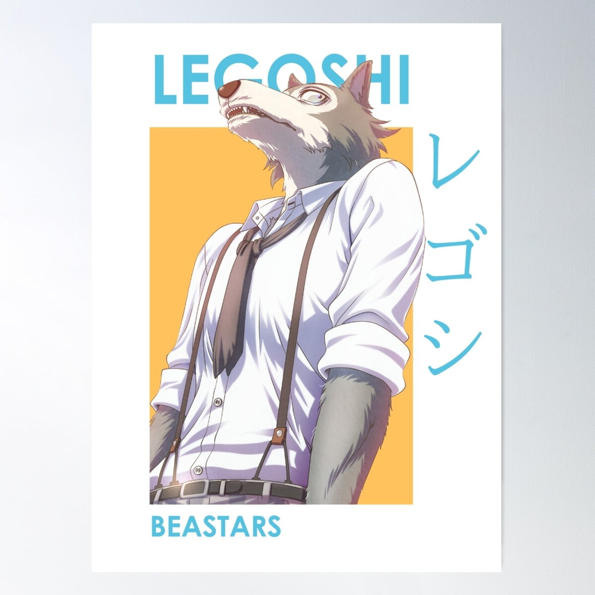 Legoshi Beastars Wolf Card Anime Poster Wall Art, Modern Wall Decor For ...