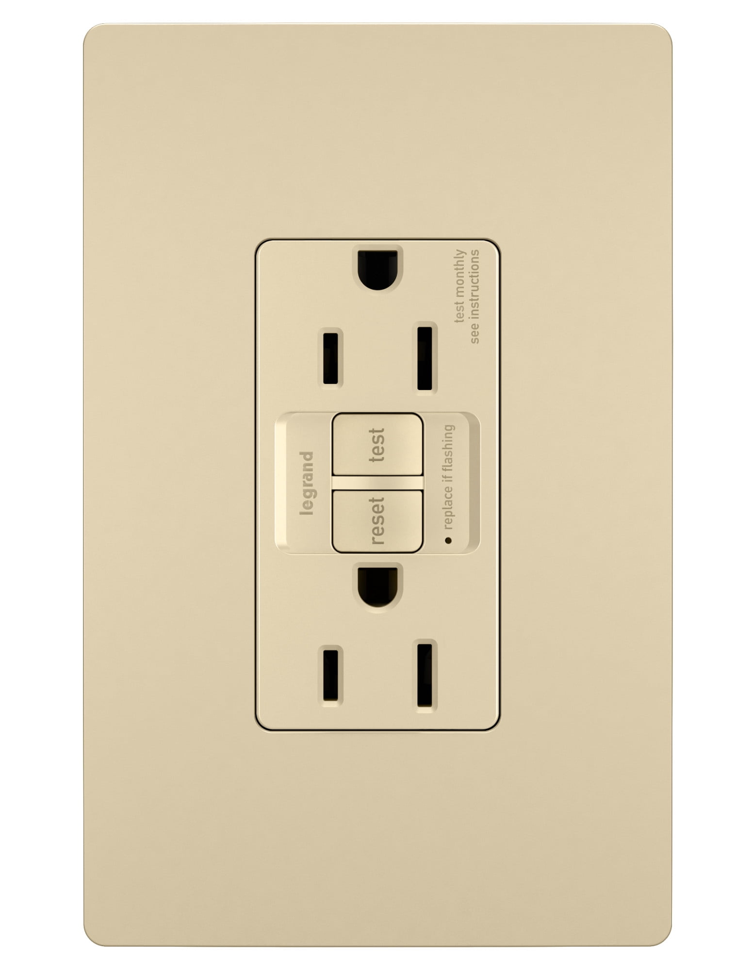 Legrand 1597 Radiant 15 Ampere Self-Test Gfci Electrical Outlet - Off ...