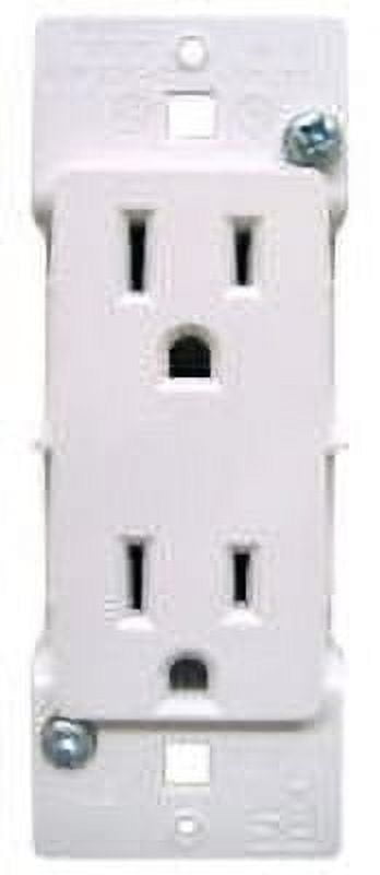 Pass & Seymour White Self-Contained Electrical Plug Receptacle for ...