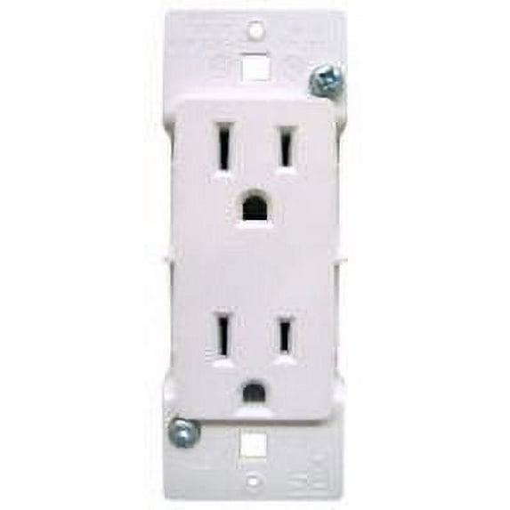 Pass & Seymour White Self-Contained Electrical Plug Receptacle for ...
