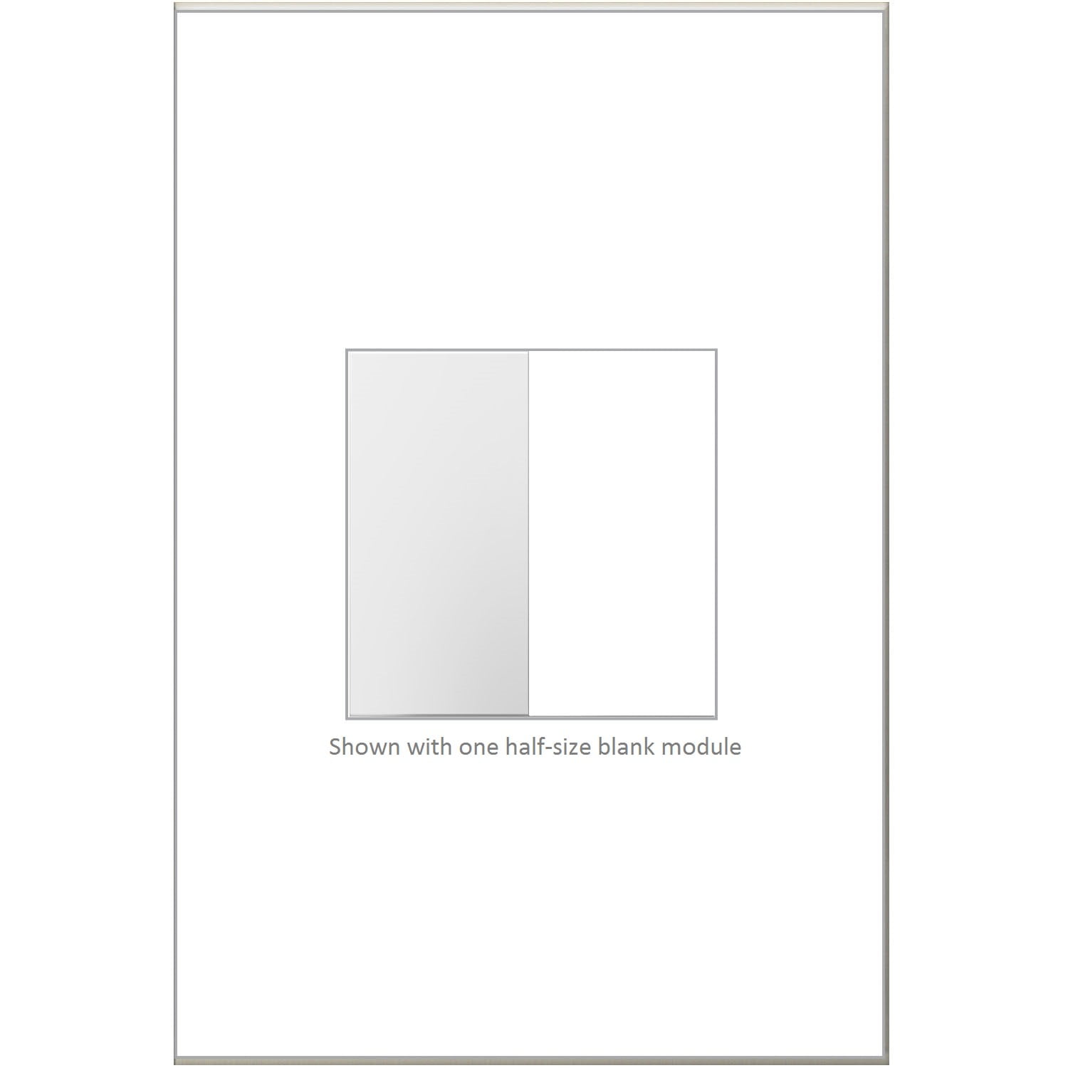 Legrand Aabk14 Adorne Half Size Blank Insert - White - Walmart.com