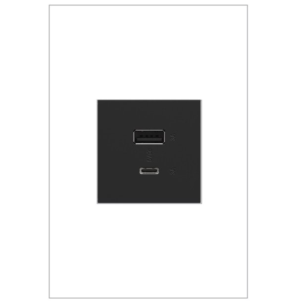 Legrand Arusb2ac6 Adorne 6 Amp Ultra-Fast Usb-A And Usb-C Outlet Module ...