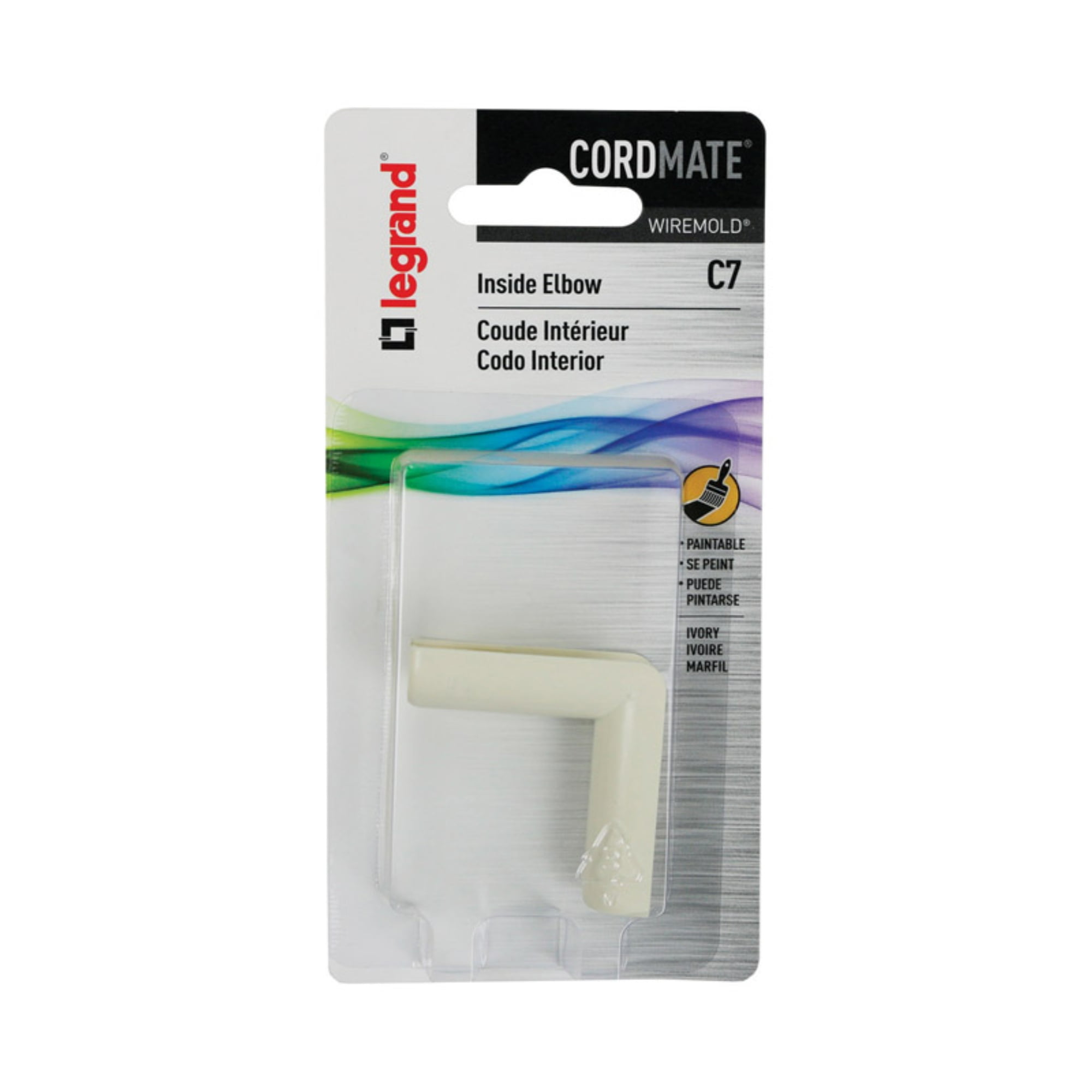 Legrand Cordmate 2 3/4 in. D Plastic Electrical Conduit Elbow For AC ...